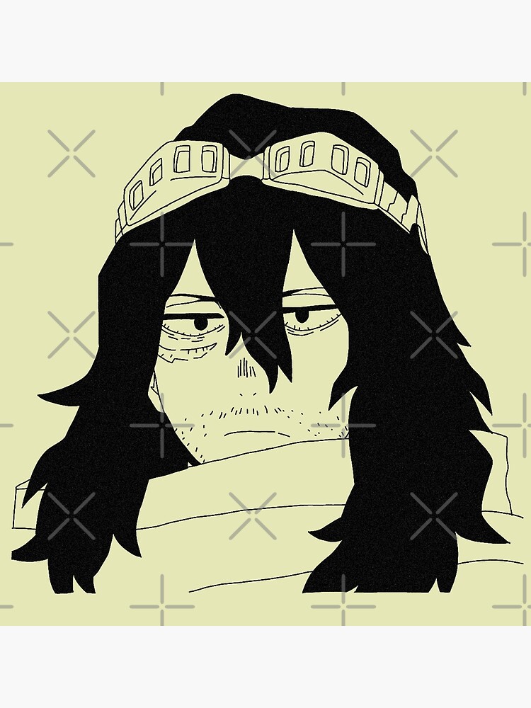 "Eraserhead - My Hero Academia (Black Outline)" Poster for Sale by ...