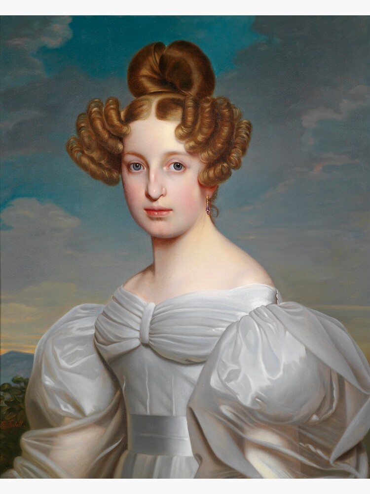 "Portrait of Elise Dorothea Friederike by Ernst Thelott" Sticker by ...