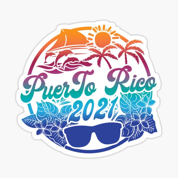 "Puerto Rico Hello Summer Happy Life Traveller" Sticker for Sale by ...