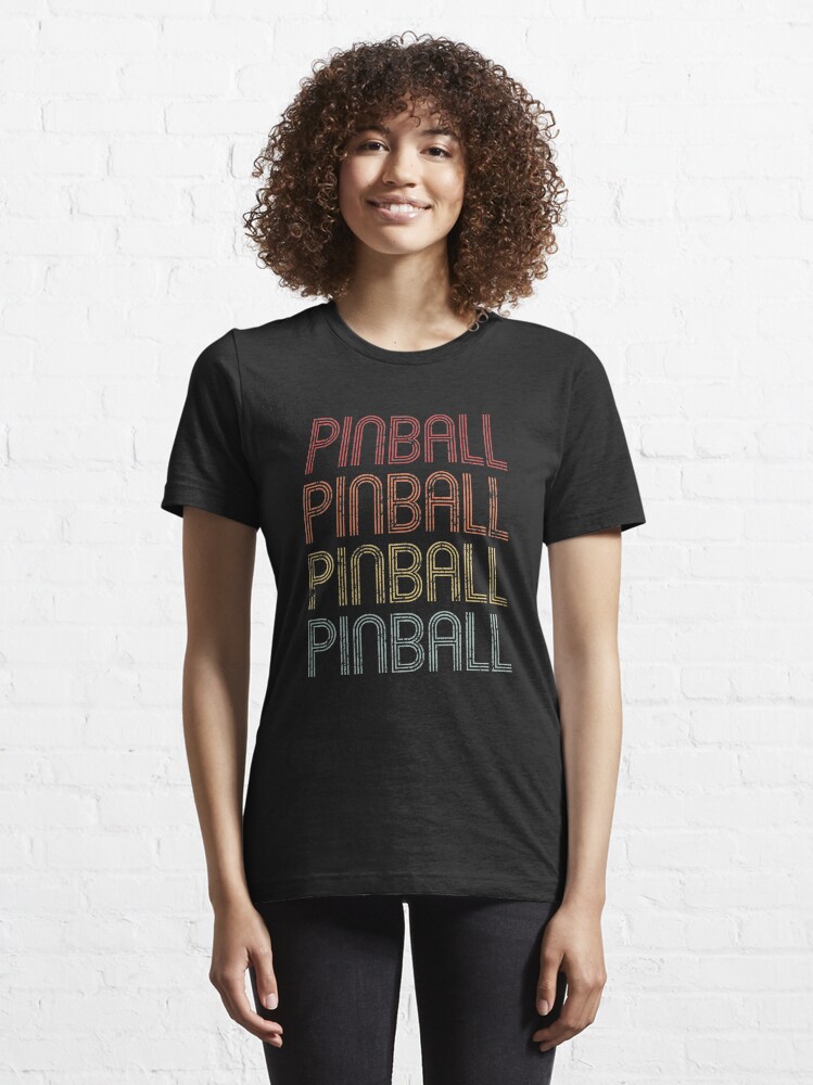 "Pinball Machine Retro Distressed Colors" T-shirt for Sale by ...