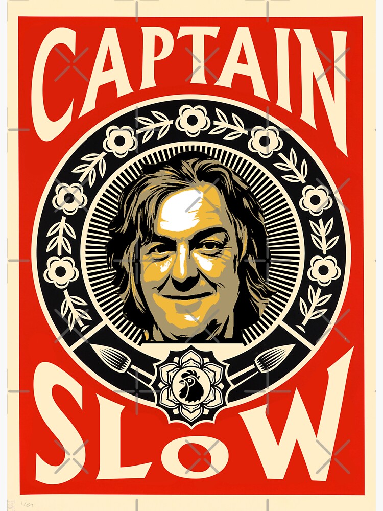 "James May, Captain Slow" Sticker for Sale by svaiga | Redbubble