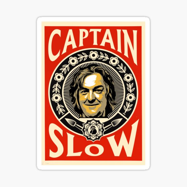 "James May, Captain Slow" Sticker for Sale by svaiga | Redbubble