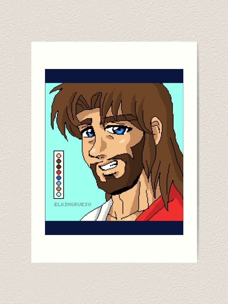 "Jesus Christ (Anime Drawing) " Art Print by MANDY-DSN | Redbubble