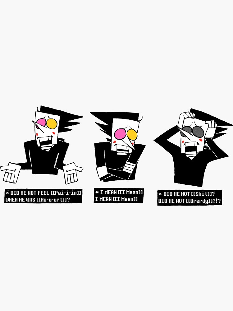 "Spamton Sticker - Deltarune Spamton tshirt" Sticker by babilux | Redbubble