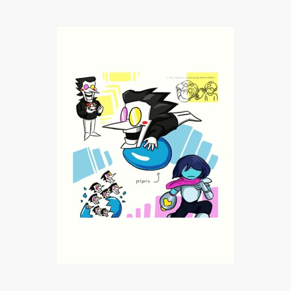 "Spamton Sticker - Deltarune Spamton Essential Sticker" Art Print for ...