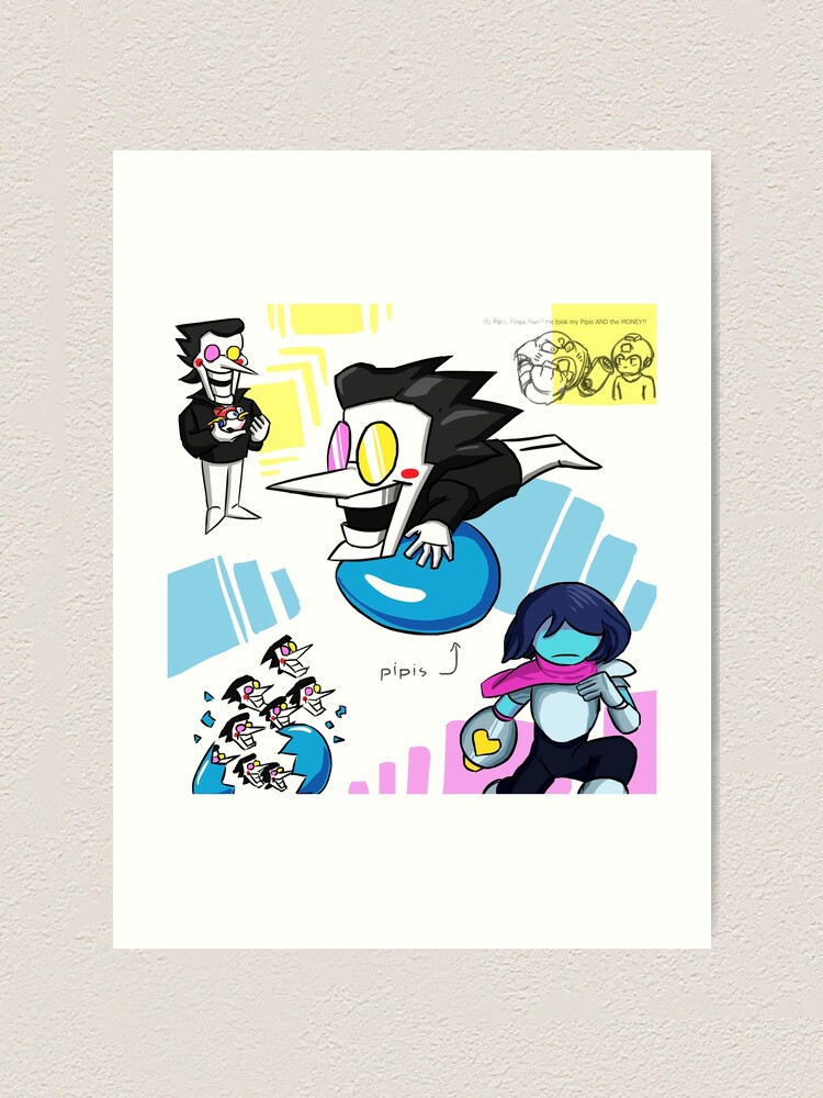 "Spamton Sticker - Deltarune Spamton Essential Sticker" Art Print for ...
