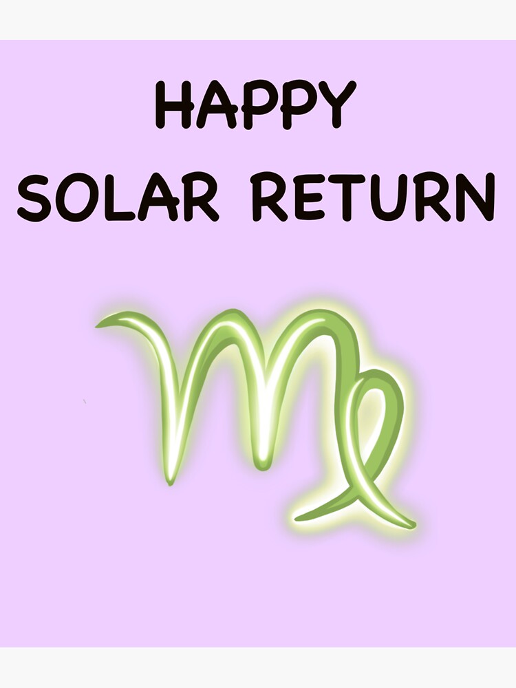 "Happy solar return - Virgo symbol" Sticker for Sale by Amandacrystal ...