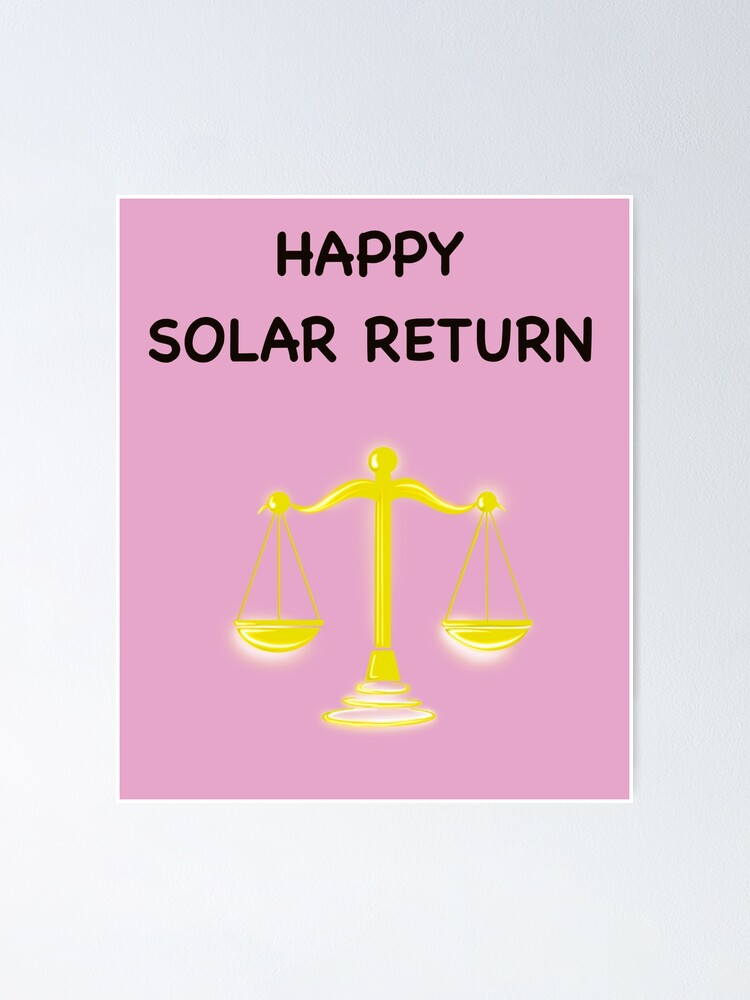 "Happy solar return - Libra symbol" Poster for Sale by Amandacrystal ...