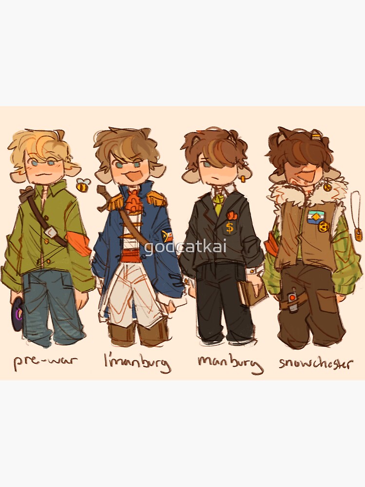 "Tubbo History" Sticker for Sale by godcatkai | Redbubble