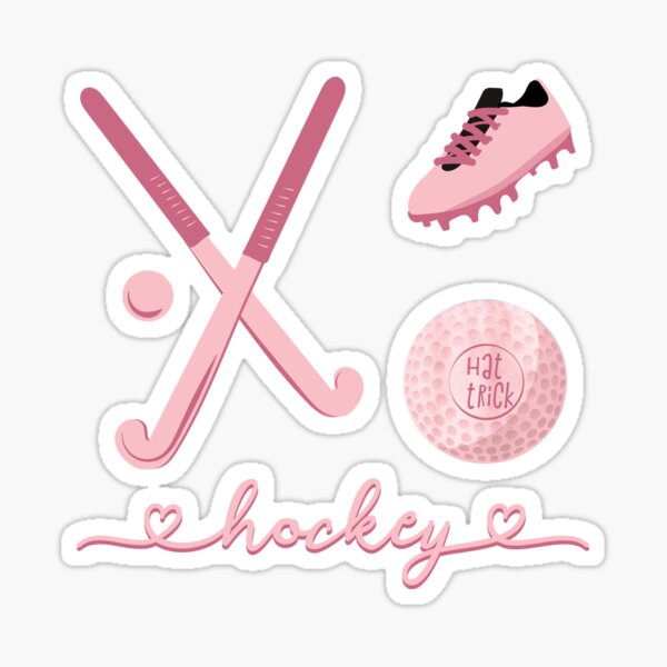 "Pink Watercolor Field Hockey Sticker Pack" Sticker for Sale by The ...