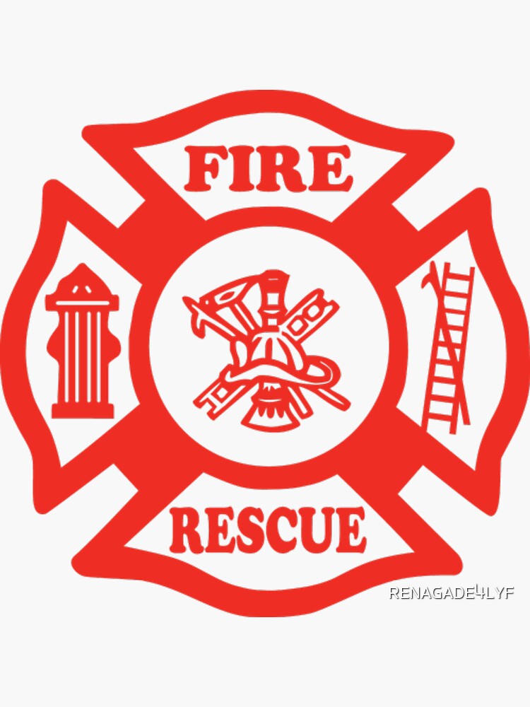 "USA style Firefighter Logo" Sticker for Sale by RENAGADE4LYF | Redbubble