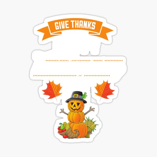 "Happy thansgiving day, " Sticker for Sale by Chilerid | Redbubble