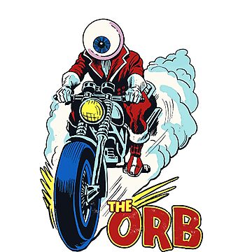 "The Orb Vintage Motorcycle Villain " Sticker for Sale by Edwasamy82 ...