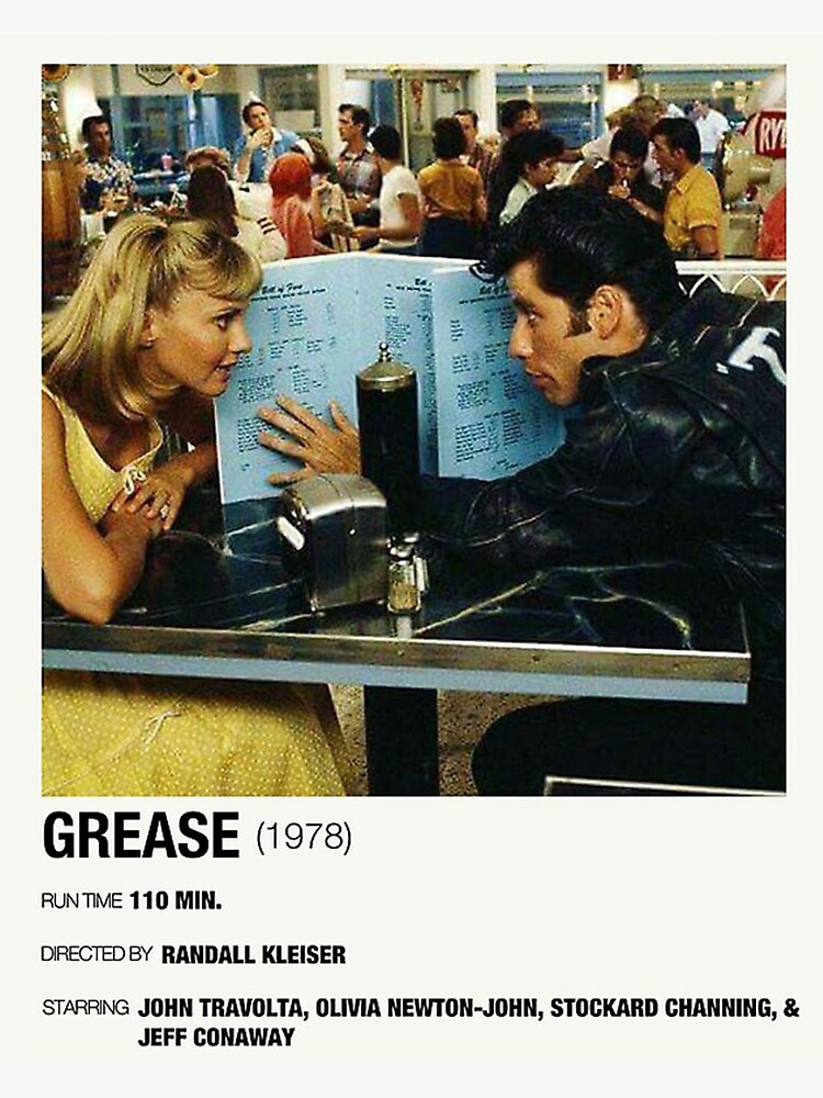 "/Grease (1978) poster" Sticker by christianmay48 | Redbubble