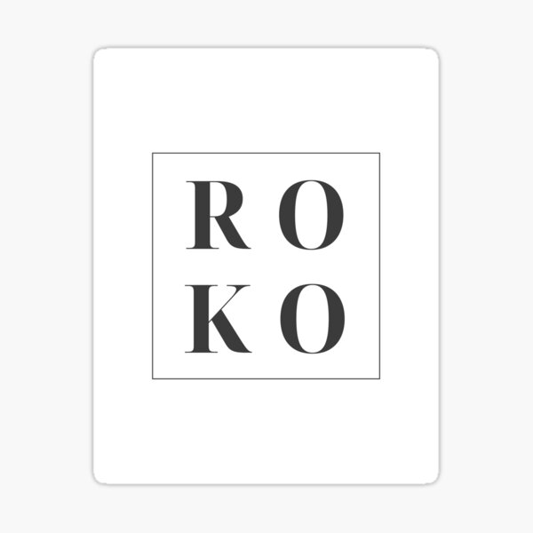 "ROKO" Sticker for Sale by Bandi-shop | Redbubble