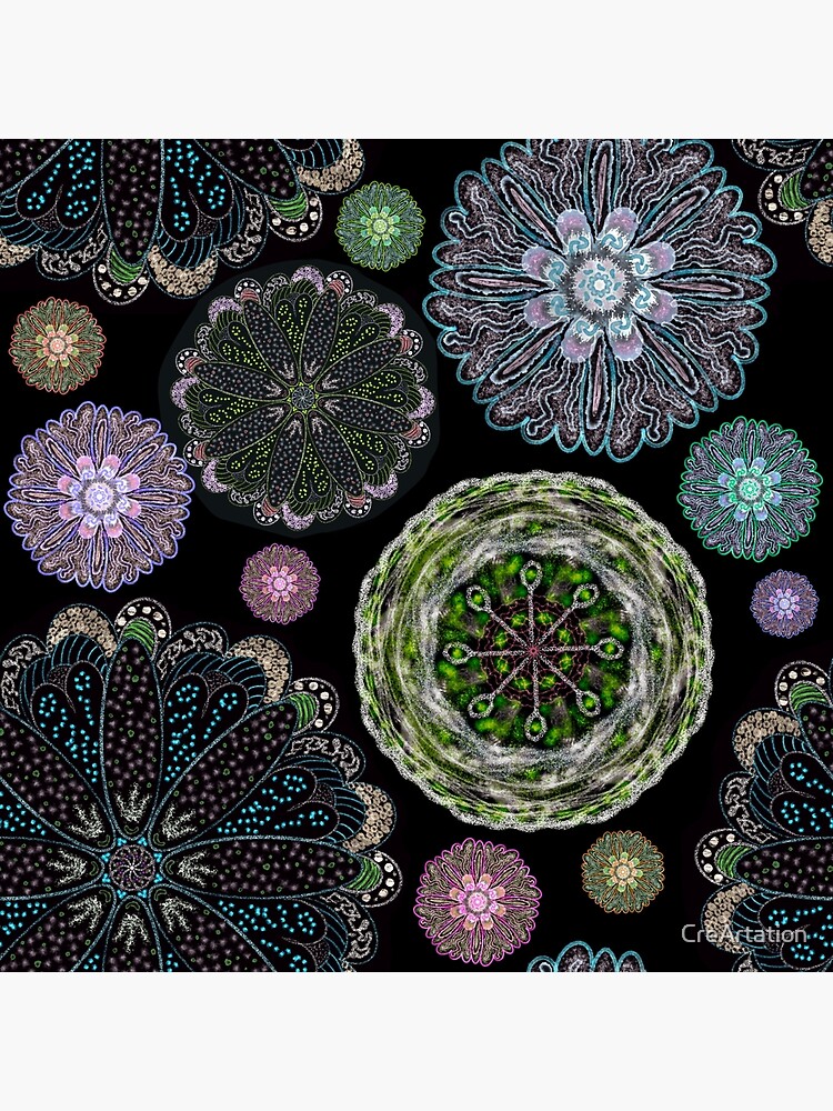 "Abstract of Mandela Flowers " Poster for Sale by Cencerrita | Redbubble