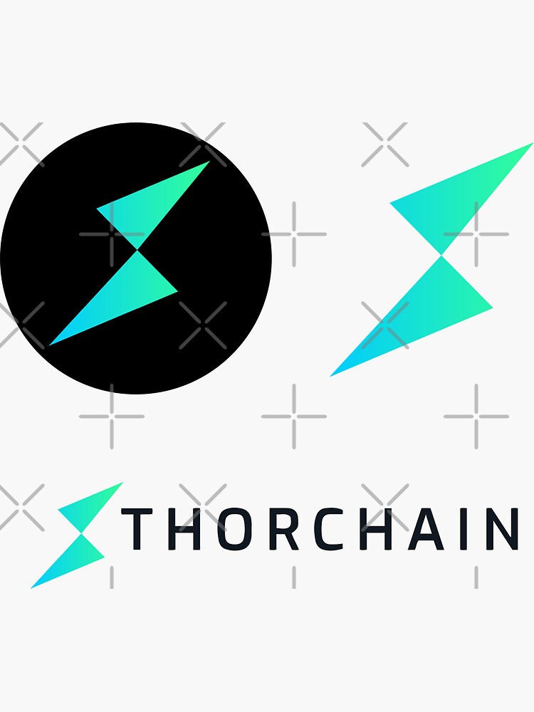 "THORChain cryptocurrency THORChain RUNE" Sticker for Sale by DesignSOL ...