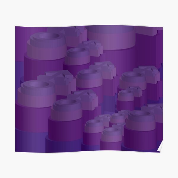 "Purple Cliffs of Glyphs" Poster for Sale by foggynotion | Redbubble