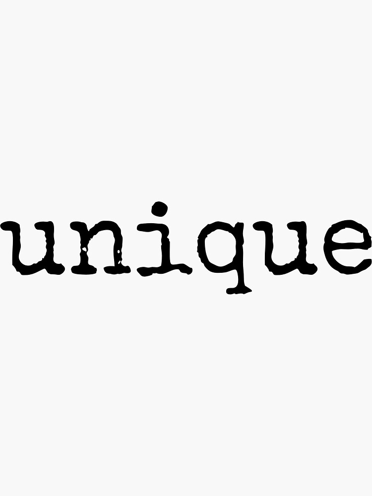 "Unique - Simple Design | One Word Design | Simple Word Design ...