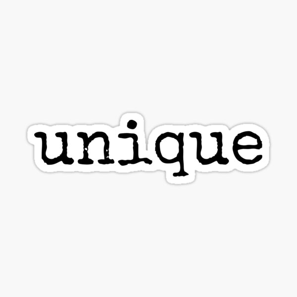 "Unique - Simple Design | One Word Design | Simple Word Design ...