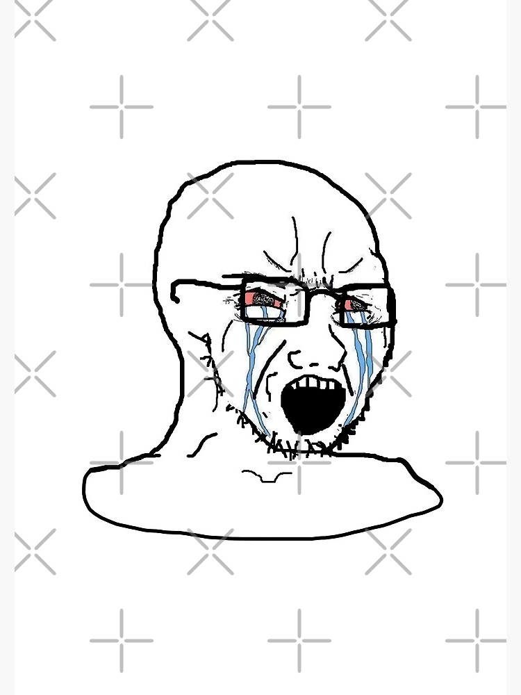 "Crying and Angry Wojak" Spiral Notebook for Sale by arsenickeda ...