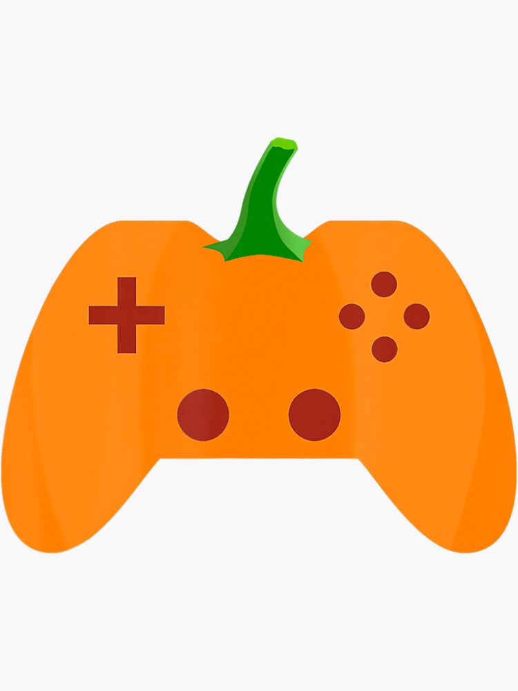 "Halloween Video Game Pumpkin Costume" Sticker for Sale by ...