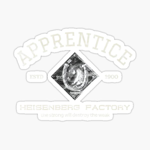 "Heisenberg Factory Apprentice" Sticker for Sale by vinhtrann | Redbubble