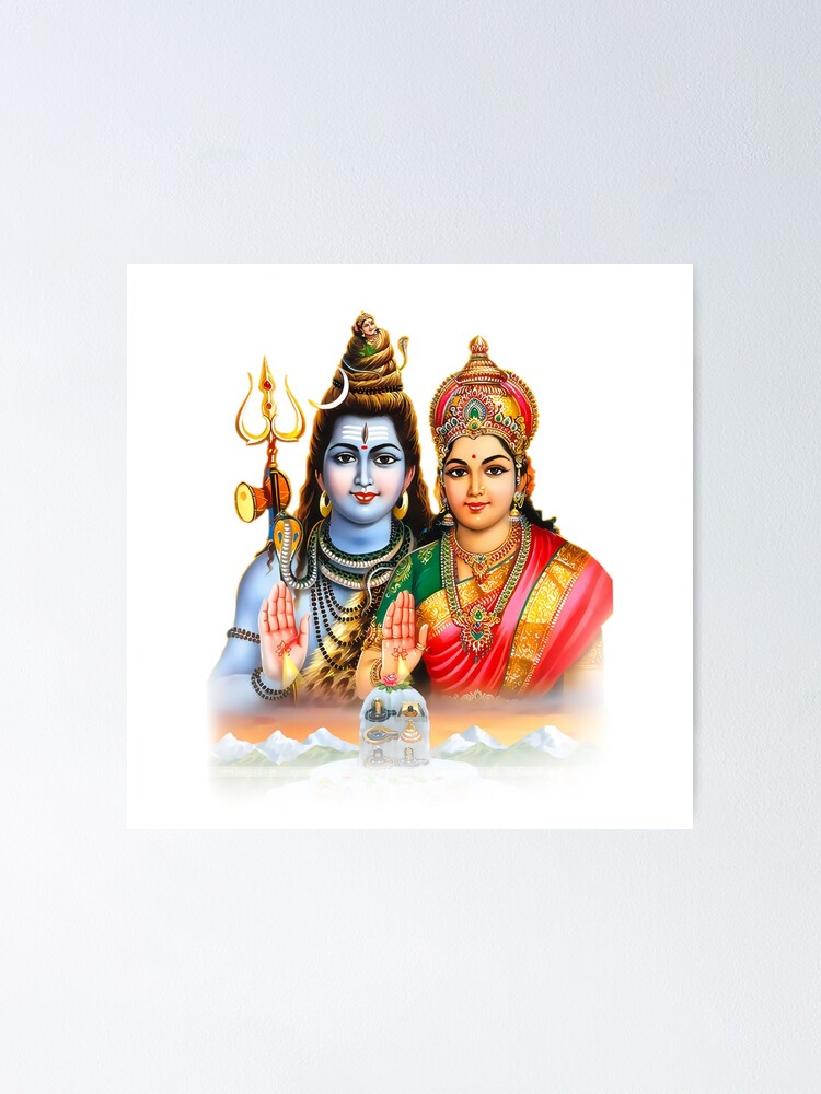"Shiva + Parvati" Poster by Onodera | Redbubble