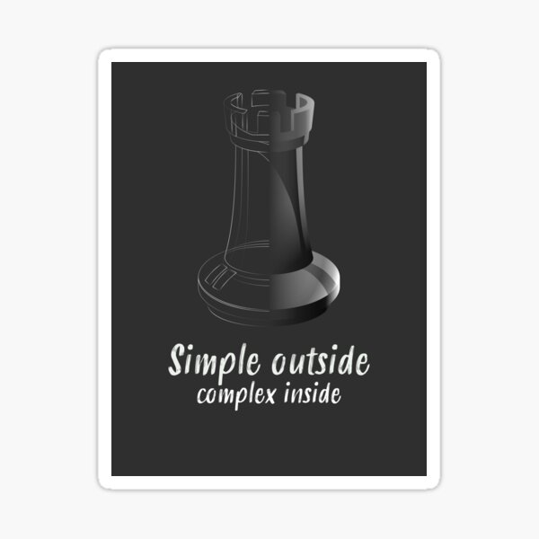 "Black Rook Chess Piece" Sticker for Sale by tarasmartyn | Redbubble