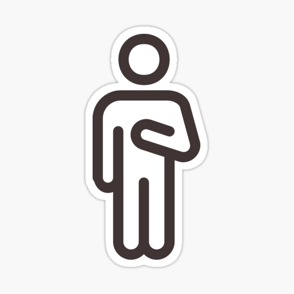 "Person icon" Sticker by Roam-Designs | Redbubble
