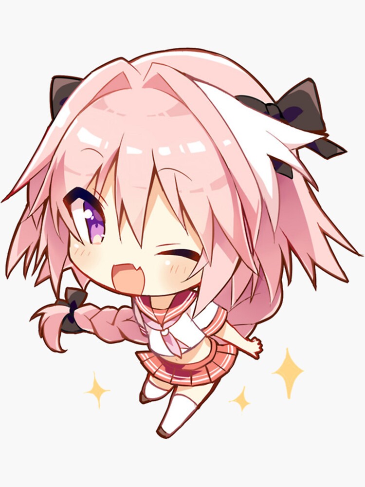 "Astolfo " Sticker for Sale by Polhgkiios | Redbubble