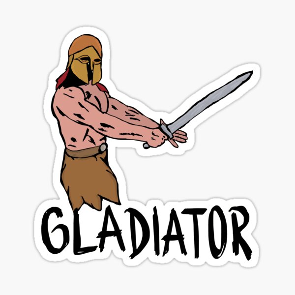 "Gladiator" Sticker for Sale by Logan81 | Redbubble