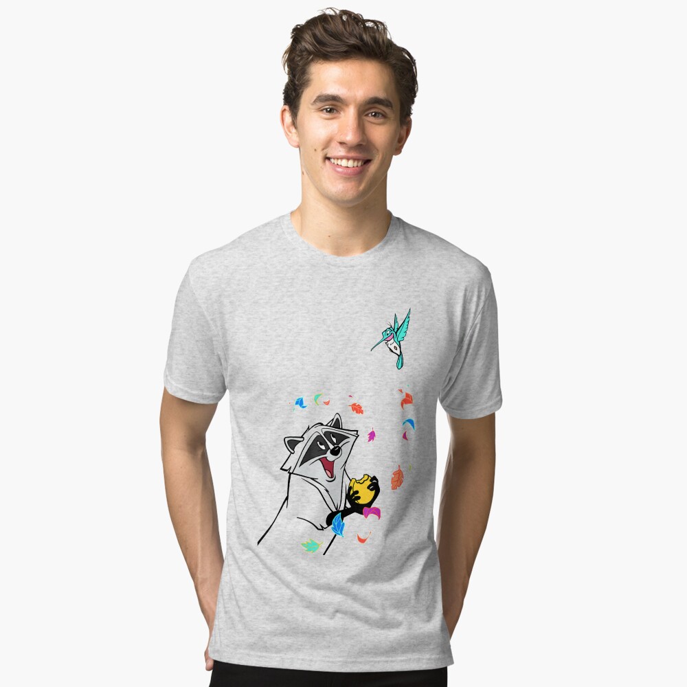 "Disney Pocahontas Meeko Flit Colorful Leafs Fall" Sticker for Sale by ...