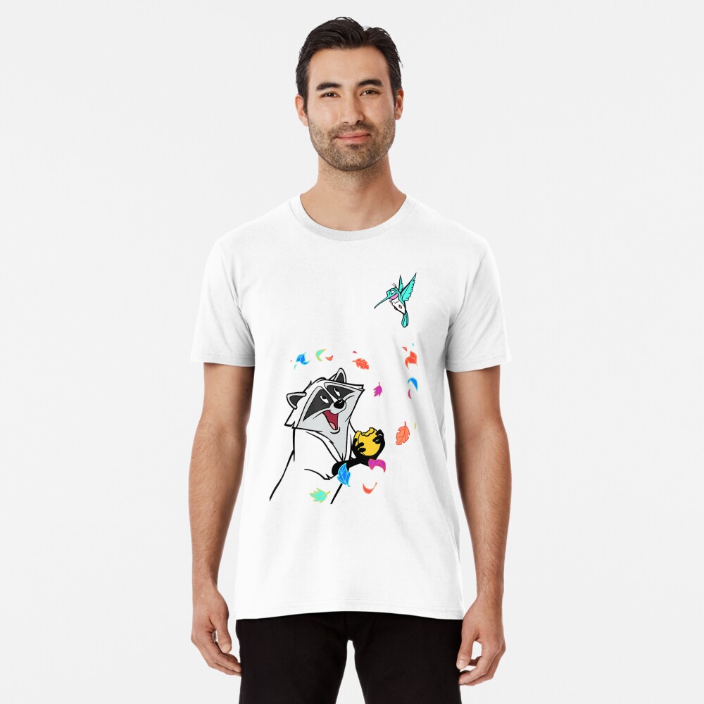 "Disney Pocahontas Meeko Flit Colorful Leafs Fall" Sticker for Sale by ...