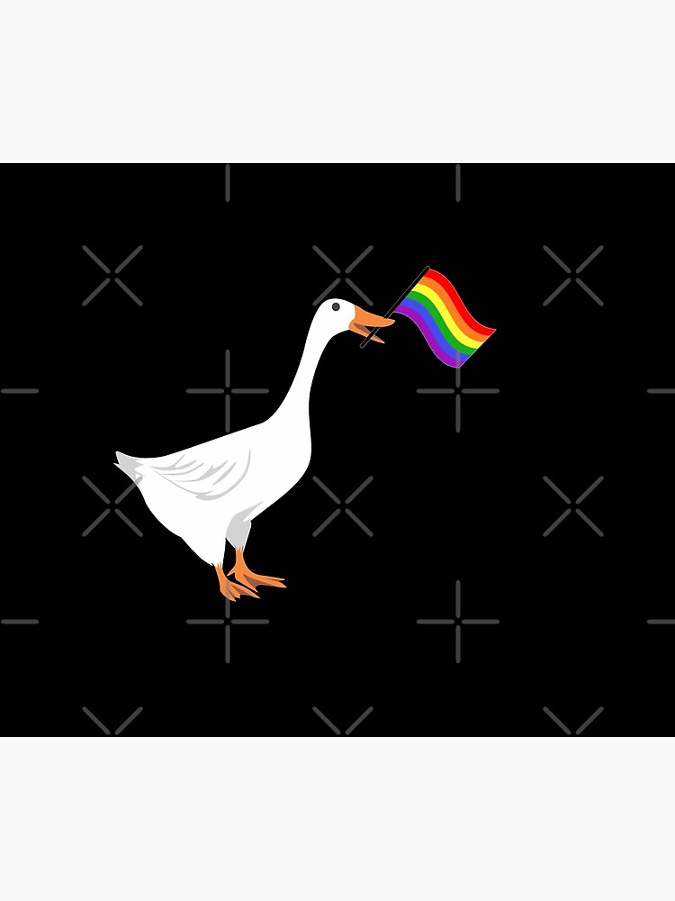 "Goose Holding Lgbt Flag" Poster by BeachHouseArt | Redbubble