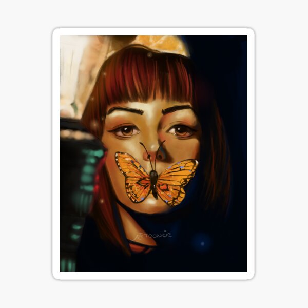 "Butterfly Effect- The Unwanted Anomaly" Sticker for Sale by artoonzie ...