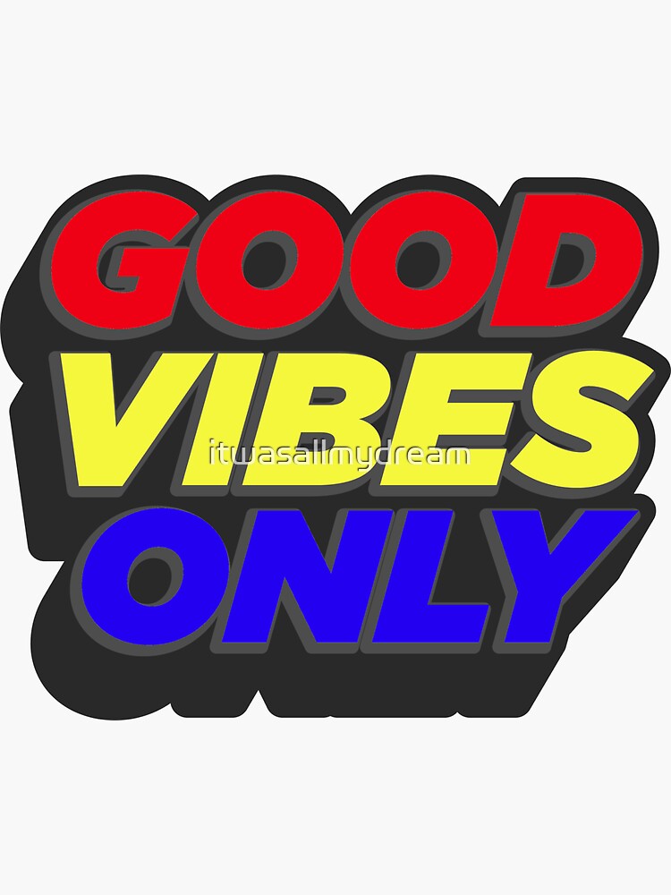 "Amazing vibes" Sticker for Sale by itwasallmydream | Redbubble