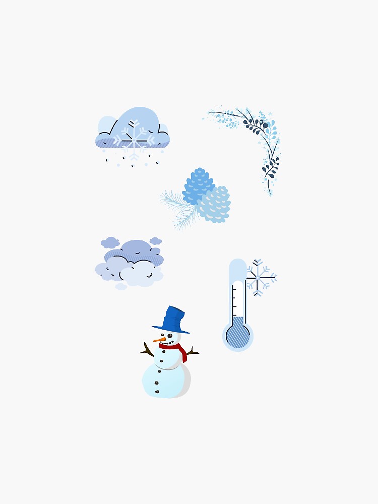 "Cold weather Merry Christmas " Sticker for Sale by Noor-alhuda | Redbubble