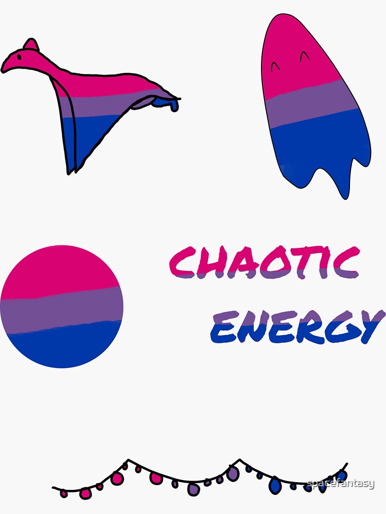 "Bi Sticker Pack x5" Sticker for Sale by spacefantasy | Redbubble