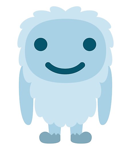 "Yeti Emoji Happy Smiling Face" Photographic Print by teeandmee | Redbubble
