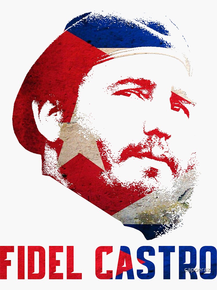 "Fidel Castro" Sticker by capoeraz | Redbubble