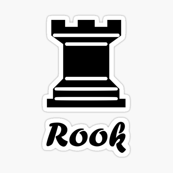 "Flat Black Rook Chess Piece" Sticker for Sale by tarasmartyn | Redbubble