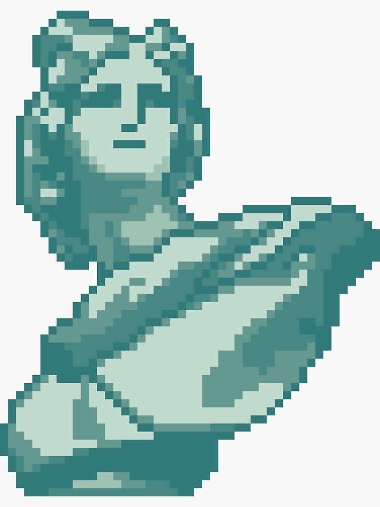 "Statue Pixel Art" Sticker for Sale by sushipark | Redbubble