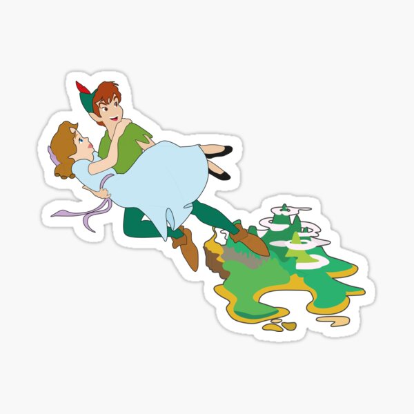 "Peter_pan" Sticker for Sale by ludovica90 | Redbubble