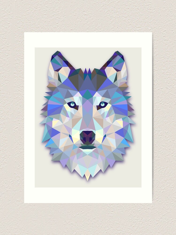 "Abstract Wolf" Art Print for Sale by martinestella | Redbubble