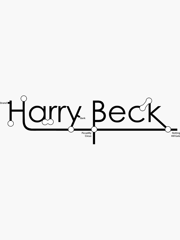 "Harry Beck" Sticker by Calafell | Redbubble