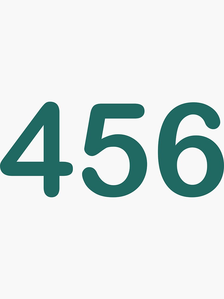 "456" Sticker by MABbluefields | Redbubble