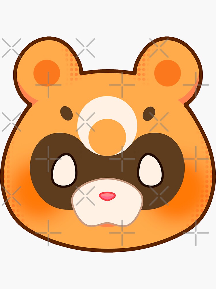 "Guoba Cara - Genshin Impact (Orange)" Sticker by AnnaLichter | Redbubble