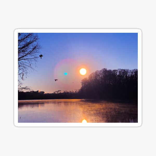 "Lake Alice Sunrise" Sticker by moonzii | Redbubble