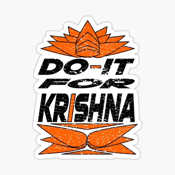 "Do it for Krishna - Devotee Design, Hare Krishna" Sticker for Sale by ...